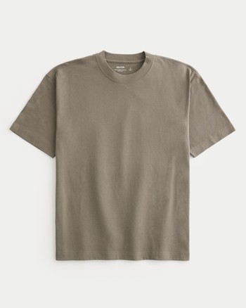 Men's Boxy Heavyweight Crew T-Shirt | Men's Tops | HollisterCo.com