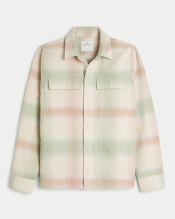 Men's Twill Shacket | Men's | HollisterCo.com