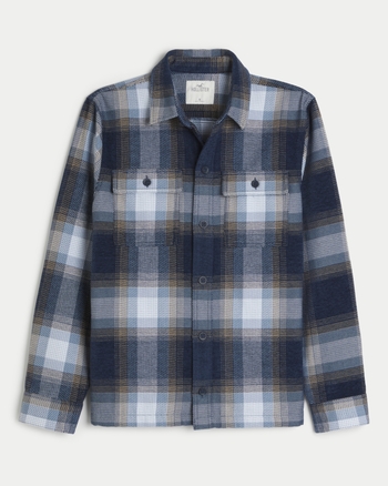 Men's Twill Shacket | Men's New Arrivals | HollisterCo.com