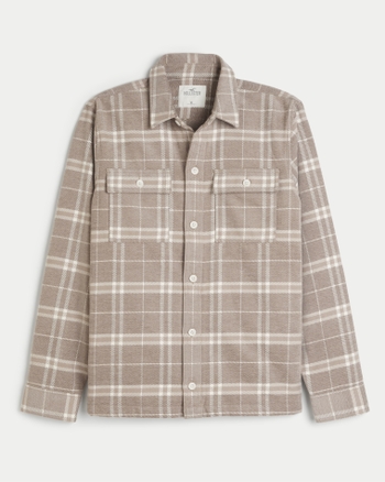 Men's Twill Shacket | Men's Tops | HollisterCo.com