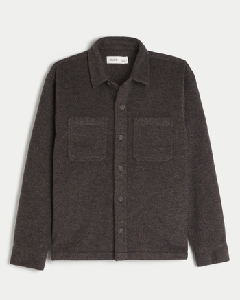 Men's Cozy Brushed Shacket | Men's Clearance | HollisterCo.com
