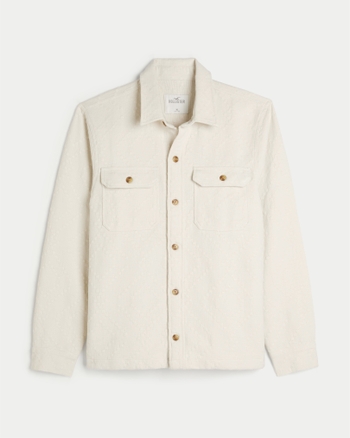 Men's Textural Shacket | Men's | HollisterCo.ca