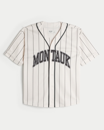 Men's Boxy Montauk Graphic Baseball Jersey | Men's New Arrivals ...