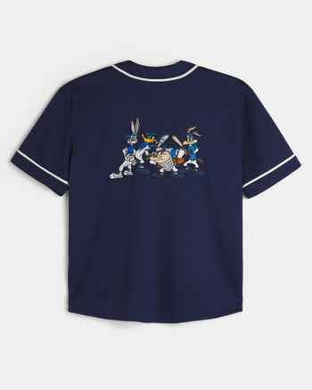 Men's Boxy Looney Tunes Graphic Baseball Jersey | Men's | HollisterCo.com