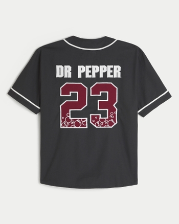 Men's Boxy Dr Pepper Graphic Baseball Jersey | Men's Clearance ...