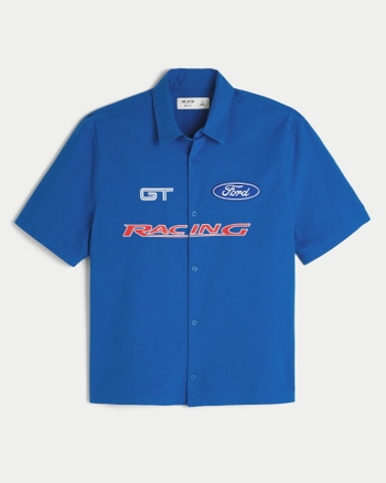 Men's Boxy Ford Racing Graphic Shirt | Men's Clearance | HollisterCo.ca