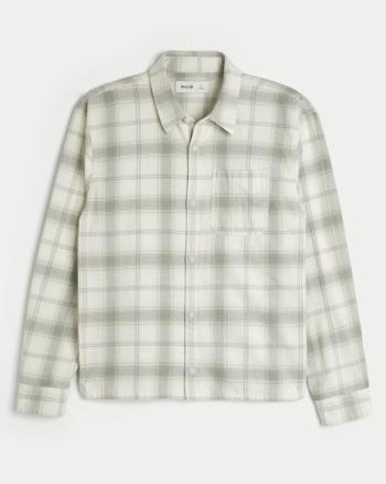 Men's Boxy Flannel Shirt | Men's Tops | HollisterCo.com