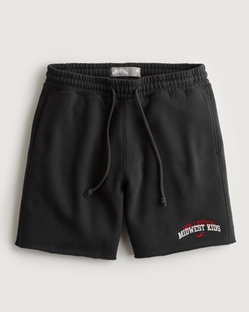 Women's Hollister x Midwest Kids Fleece Logo Graphic Shorts 7" | Women ...