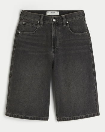Men's Washed Black Denim Half Pants | Men's Clearance | HollisterCo.com