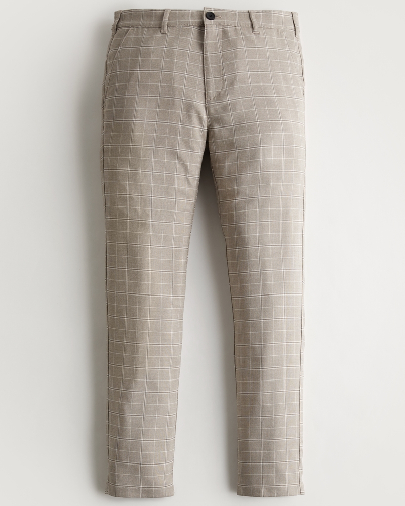 Men's Skinny Windowpane Check Chino Pants | Men's Bottoms | HollisterCo.com