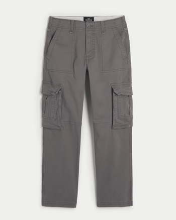 Men's Heavyweight Slim Straight Cargo Pants | Men's Bottoms ...