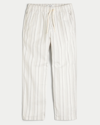 Men's Linen-Blend Loose Pull-On Pants | Men's Clearance | HollisterCo.com