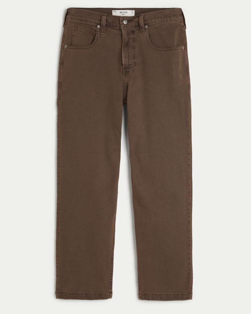 Men's Brown Baggy Jeans | Men's Bottoms | HollisterCo.com