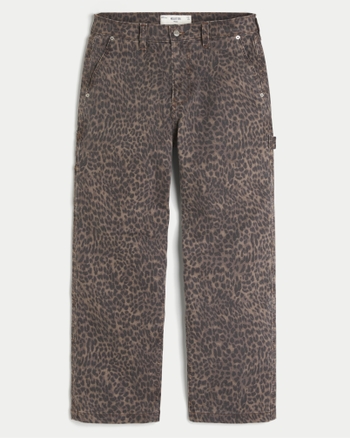 Men's Leopard Print Baggy Painter Jeans | Men's Sale | HollisterCo.com
