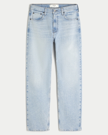 Men's Light Wash Loose Jeans | Men's Bottoms | HollisterCo.com
