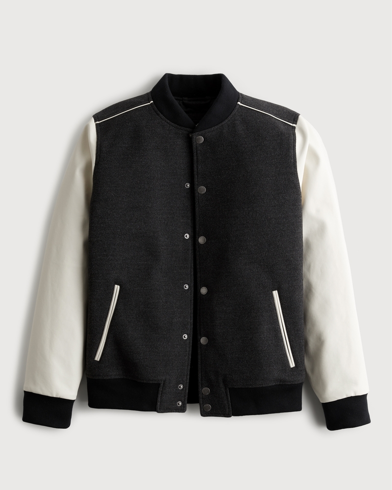 Men's Varsity Bomber Jacket | Men's Clearance | HollisterCo.com
