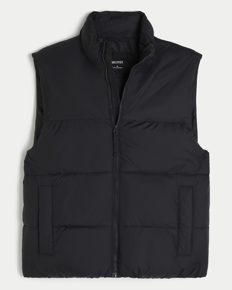 Men s Zip Up Puffer Vest Men s Clearance HollisterCo