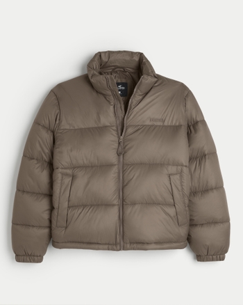 Men's Mock-Neck Puffer Jacket | Men's Jackets & Coats | HollisterCo.com
