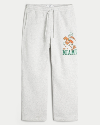 Men's University of Miami Graphic Baggy Sweatpants | Men's Bottoms ...