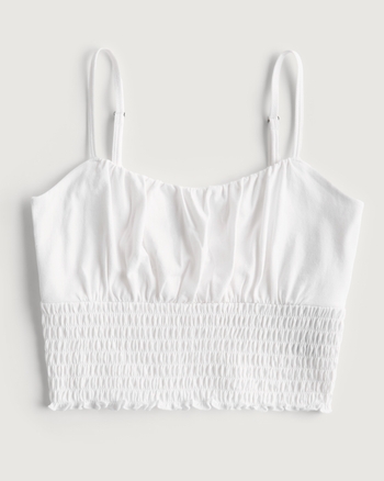 Women's Crop Ruched Bust Top | Women's Tops | HollisterCo.com
