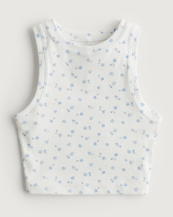 Women's Ribbed High-Neck Tank | Women's Clearance | HollisterCo.com