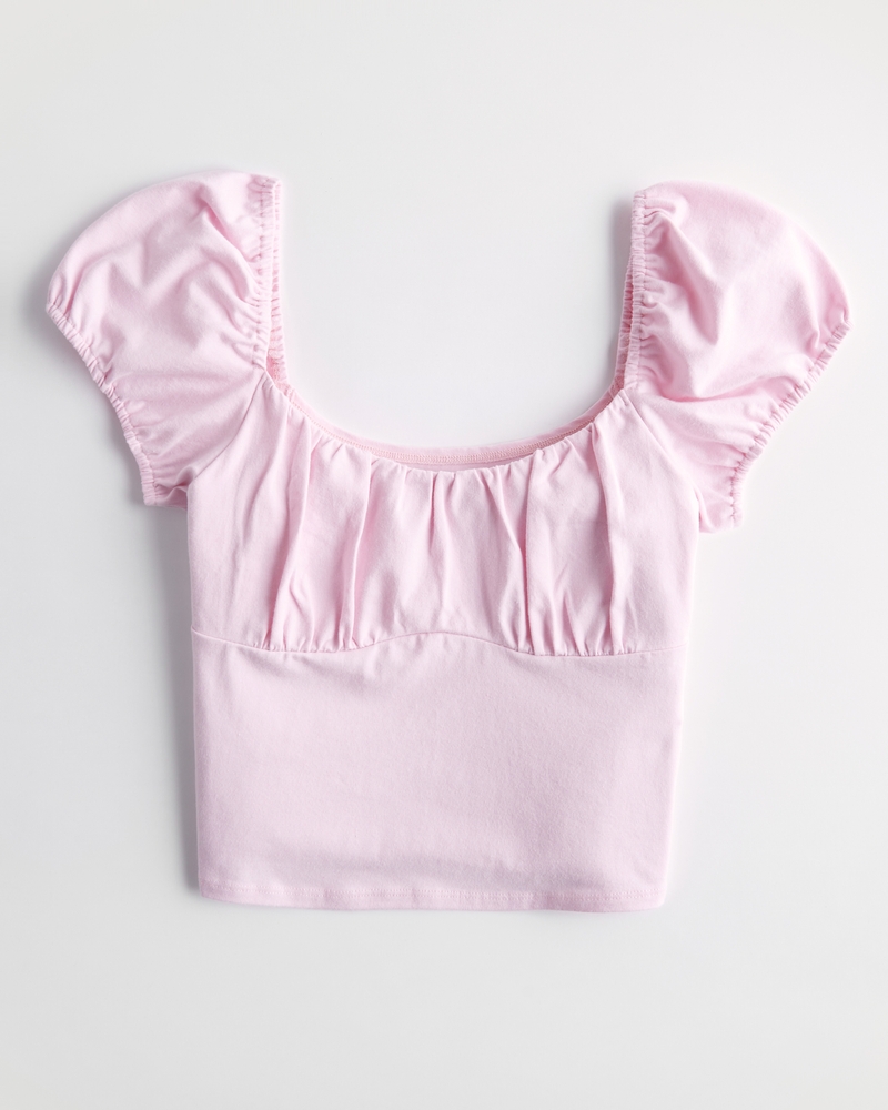 Womens Ruched Bust Top Womens Tops