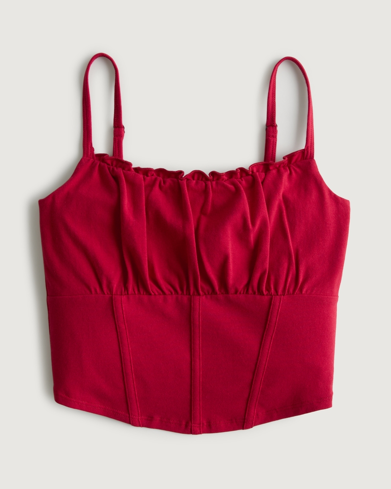 Women's Ruched Bust Corset Top | Women's New Arrivals | HollisterCo.com