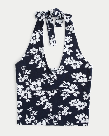 Women's V-Neck Halter Top | Women's | HollisterCo.ca