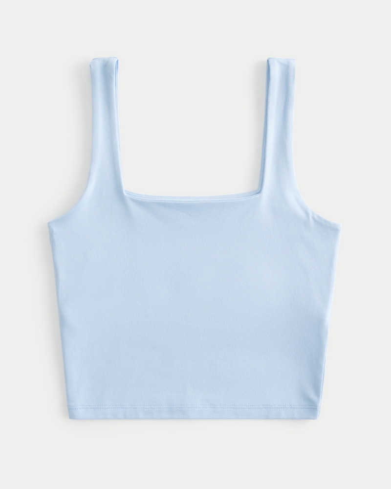 Women's Seamless Fabric Square-Neck Tank | Women's Tops | HollisterCo.com