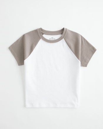 Women's Cotton Crew Baby Tee | Women's | HollisterCo.com