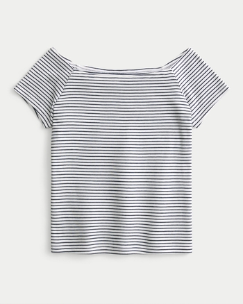 Women's Short Sleeve Skimming Off-the-Shoulder Top | Women's Sale ...