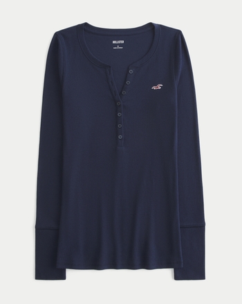Women's Icon Henley | Women's Tops | HollisterCo.com
