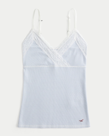Women's Wrap Lace Trim Layering Cami | Women's Tops | HollisterCo.com