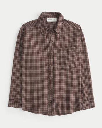 Women's Oversized Flannel Shirt | Women's Sale | HollisterCo.com