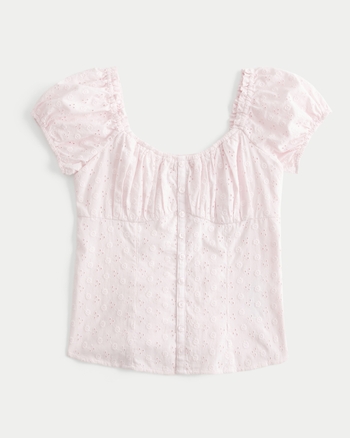 Women's Voile Button-Through Blouse | Women's Tops | HollisterCo.com