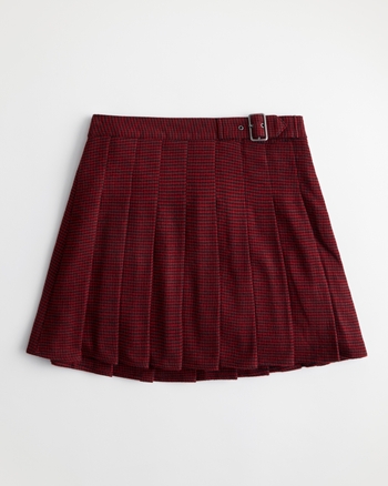 Womens Ultra High Rise Pleated Mini Skirt Womens Bottoms