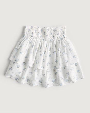 Womens Ultra High Rise Tiered Mini Skirt Womens