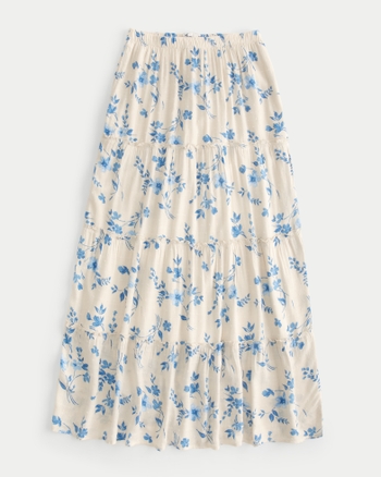 Women's Ultra High-Rise Tiered Maxi Skirt | Women's Bottoms ...