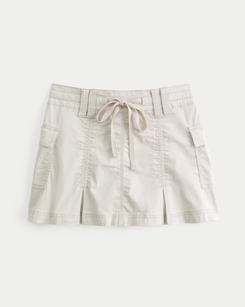 Women's Pleated Cargo Mini Skort | Women's New Arrivals | HollisterCo.com