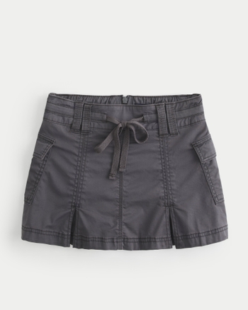 Women's Pleated Cargo Mini Skort | Women's Bottoms | HollisterCo.com