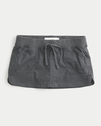 Women S Hollister Remi Ultra Low Rise Poplin Micro Mini Skort Women S