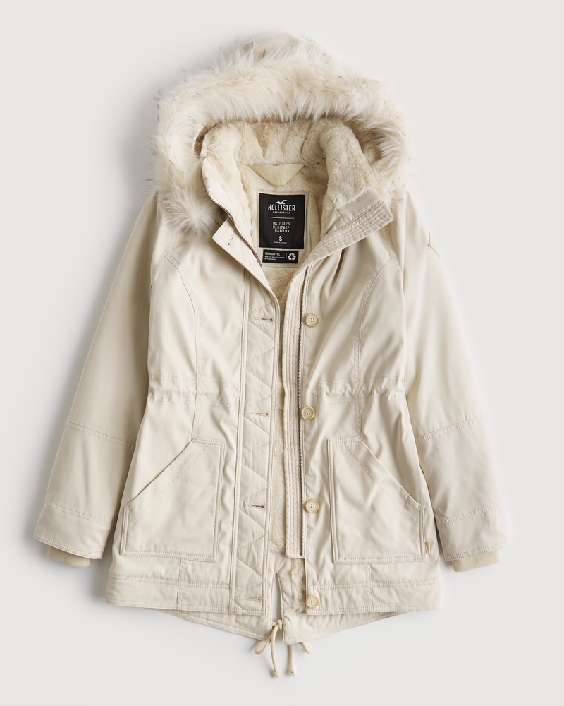 Women's Faux Fur-Lined Cozy Parka | Women's Jackets & Coats ...