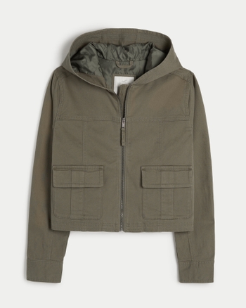 Women's Twill Utility Jacket | Women's Jackets & Coats | HollisterCo.ca
