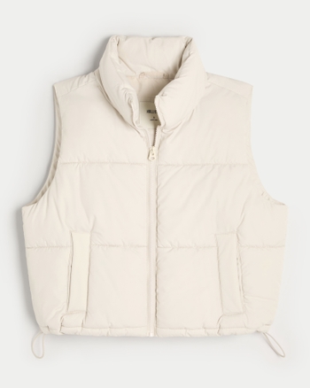Women's Mini Zip-Up Puffer Vest | Women's Jackets & Coats | HollisterCo.com