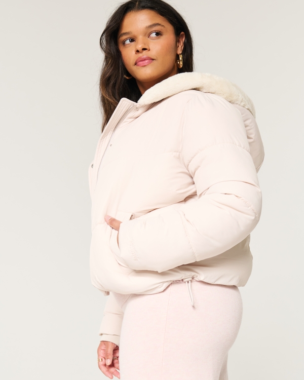 Pink hollister jacket store