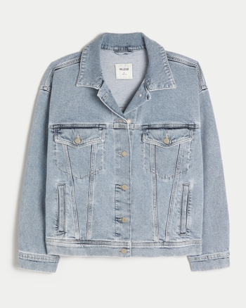 Denim hollister jacket store