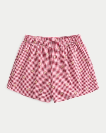 Women's Poplin Boxer Shorts | Women's Sleepwear & Loungewear ...