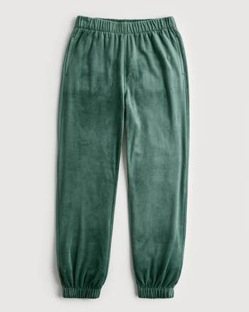 Women's Ultra High-Rise Velour Dad Joggers | Women's Hollister Women's ...