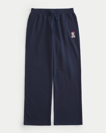 Women's Teddy Bear Graphic Straight Sweatpants | Women's Sweatshirts ...