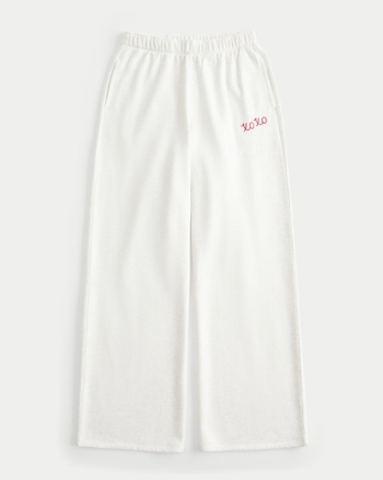 Women's XOXO Graphic Wide-Leg Sweatpants | Women's Bottoms ...
